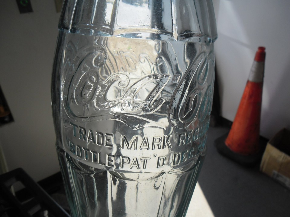 COCA COLA STORE DISPLAY ORIGINAL X-MASS BOTTLE 20" MARKED BOTTOM NOT ...