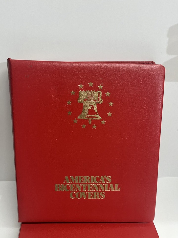 Large Lot 5 American Bicentennial Cover Albums Historical Facts Stamps ...