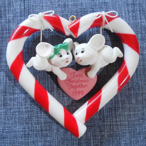 M Gilmore Designs VINTAGE Christmas Ornament 1988 First Christmas Mice ...