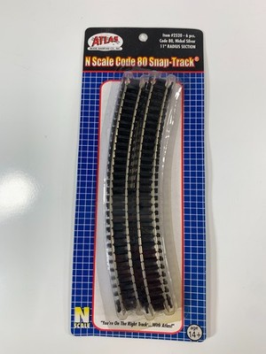 Atlas N Scale 2520 Code 80 Snap Track, N scale | eBay