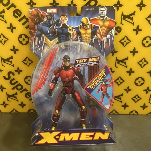 NEW 2005 Marvel X-Men 6 Inch Figure : Ruby-Quartz Armor CYCLOPS with ...