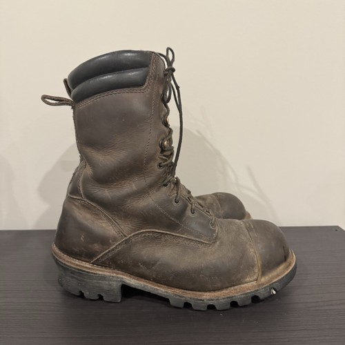 Red Wing Logger Boots Loggermax Lace Up Brown Leather Steel Toe Mens 11 ...