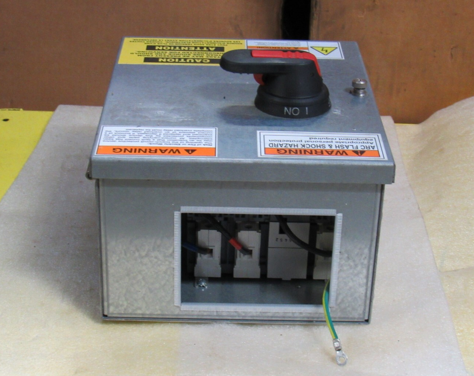 ABB DISCONNECT SWITCH W/ ENCLOSURE OS60GJ12 60 A AMP 3PH 600VAC - USED ...