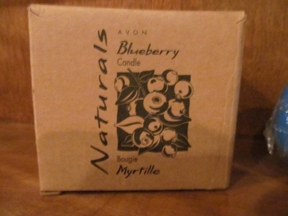 AVON NATURALS BLUEBERRY CANDLE 2000 NEW/SEALED WITH BOX | eBay