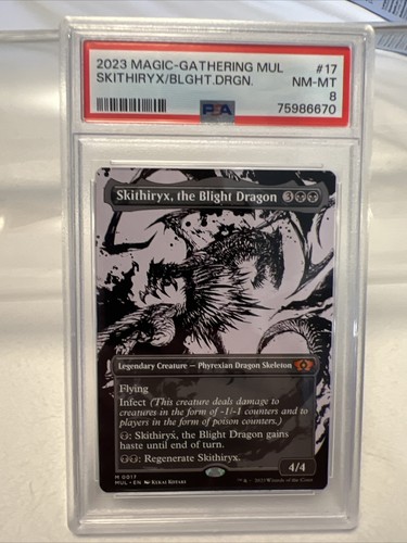 2023 Magic The Gathering Skithiryx, The Blight Dragon - MOM - PSA 8 NM ...