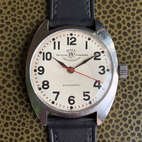 Vintage BALL Official Standard Trainmaster Automatic Steel Watch ...