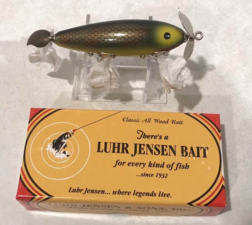 Luhr Jensen NIP-I-DIDDEE Special Edition PERCH PATTERN Wood Lure Plug 5 ...