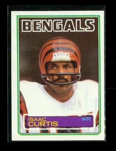 Vintage 1983 TOPPS Football Trading Card #236 ISAAC CURTIS Cincinnati ...