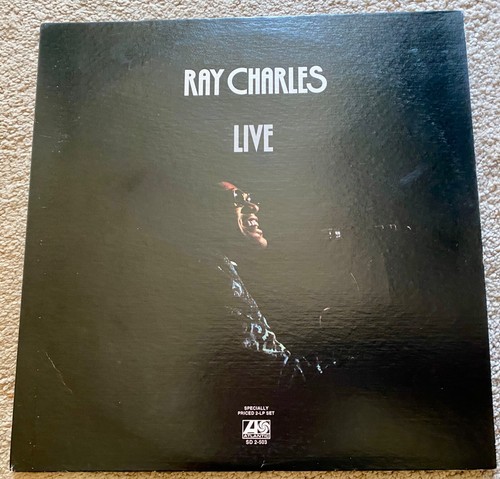 RAY CHARLES "LIVE" vinyl record album Atlantic SD2-503 Very Good + 2 ...