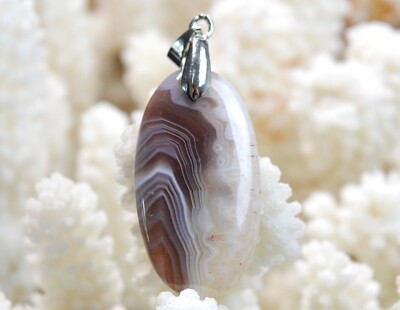 Agata 25 Carati - Ciondolo Cabochon Pietra Naturale - Botswana / FG91 ...