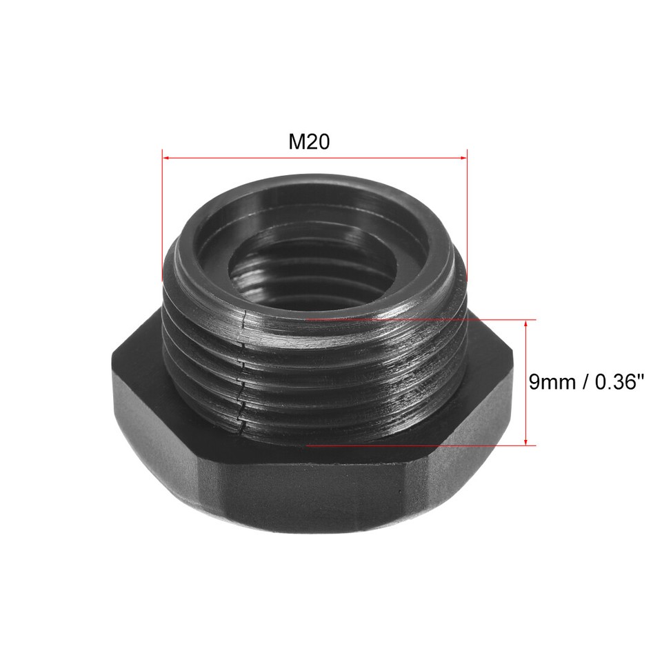 Threaded Reducing Bushings Nylon Connector M20 Male to M16 Female ...