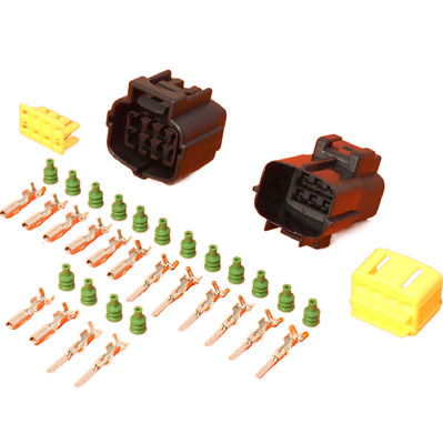 8 Way Econoseal Male & Female Waterproof Multi Connector Plug Kit | eBay