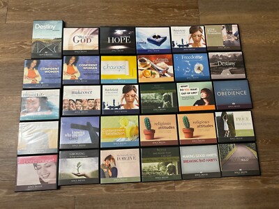 Joyce Meyer Large Lot 70 Total - CD's, DVD's, and Books Used | eBay