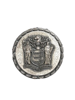 State Of New Jersey Service Appreciation Medal Sterling Silver Service ...