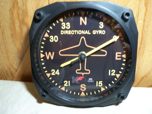 Nice Directional Gyro Instrument Style Wall or Desk Clock, WORKS | eBay