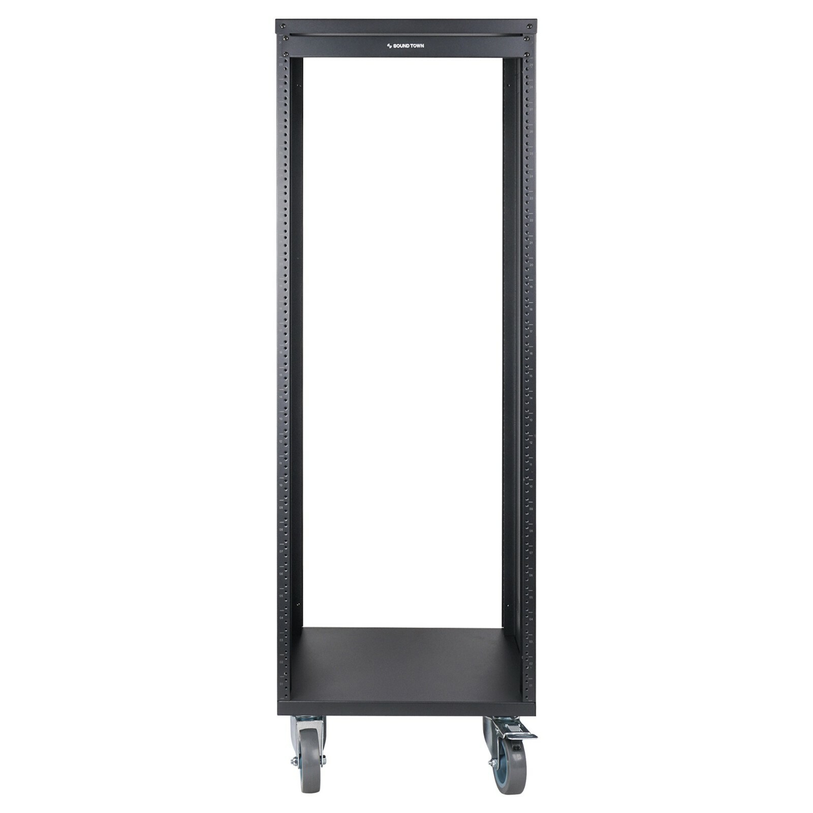 Sound Town 30U Universal Steel Rack, w/ 3" Locking Casters (STRK-M30U ...
