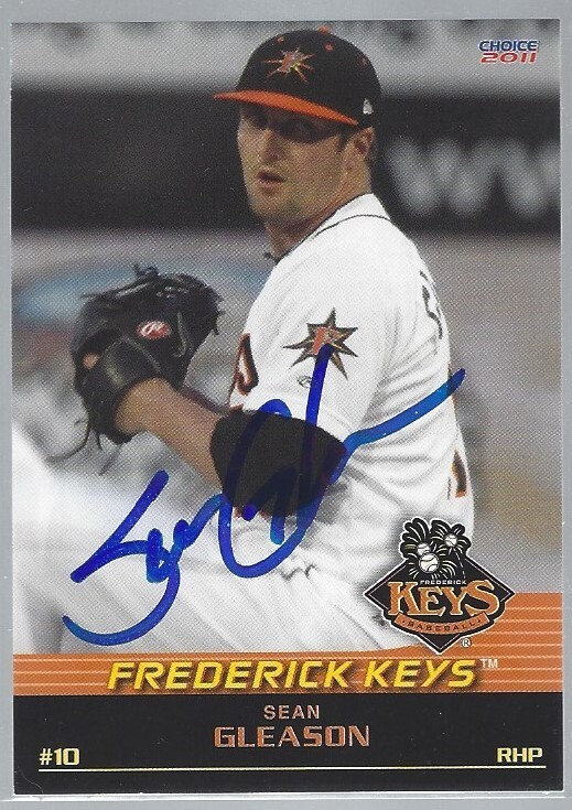 Sean Gleason 2011 Choice Sportscards Frederick Keys #09 IP autograph ...