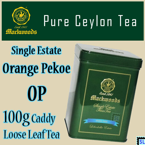 Sri Lanka Tea, Pure Ceylon, Mackwoods, OP, Orange Pekoe, 100g Loose ...