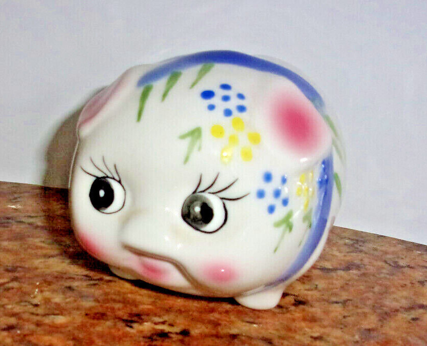 Unique Vintage 1950s Chinese Piggy Bank With Sticker 5" X 4.5" | eBay