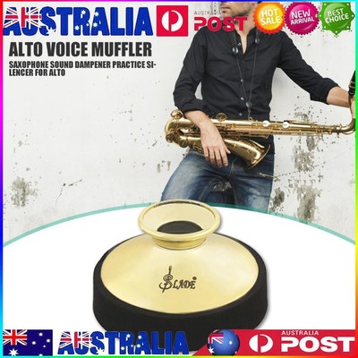 ABS Mute Silencer for Alto Saxophone Sax Instrument Accessories (Gold ...