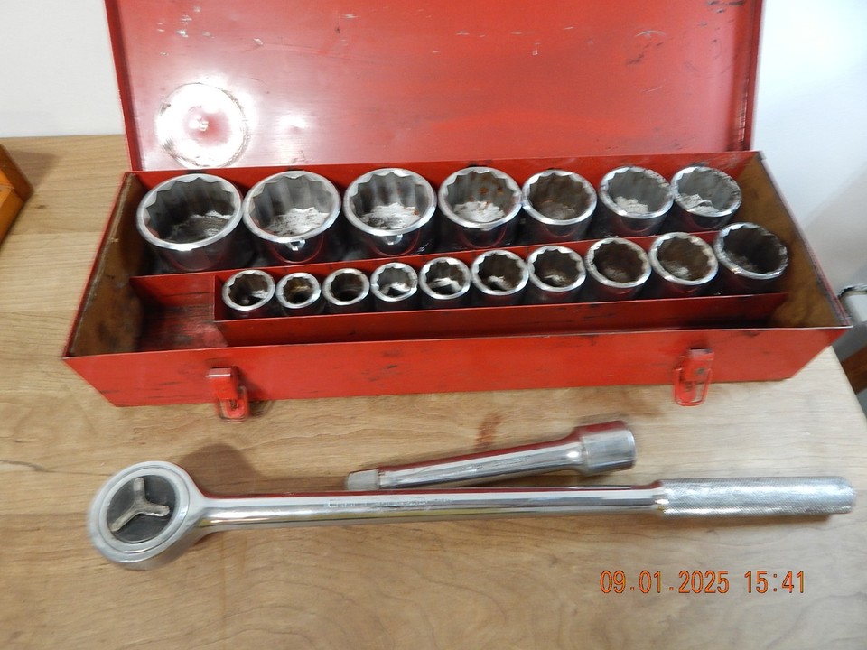 Vintage Craftsman 19pcs 3/4" Drive Socket Set SAE 7/8 to 2-3/8" | eBay