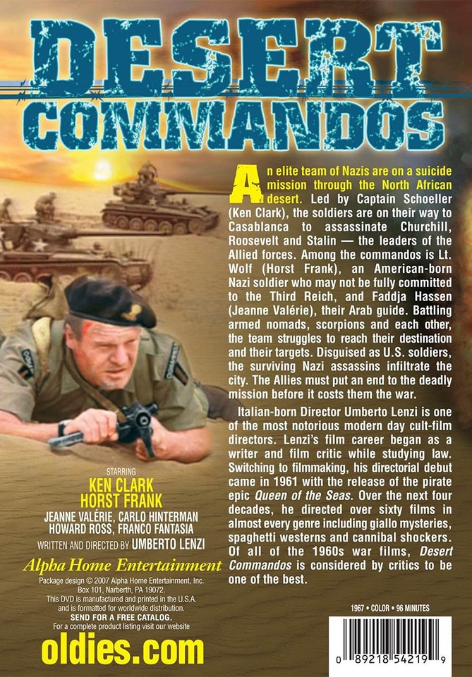 Desert Commandos (DVD) Horst Frank Jeanne Valerie Ken Clark (US IMPORT) | eBay Australia