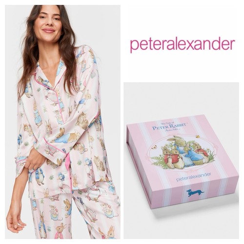 Peter Alexander Ladies Long PJ Pyjamas Satin Peter Rabbit (M) New ...