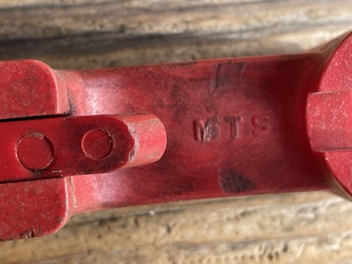 Vintage Locomotive Railroad Brake Handle Composite Lever ~ Red Color ...