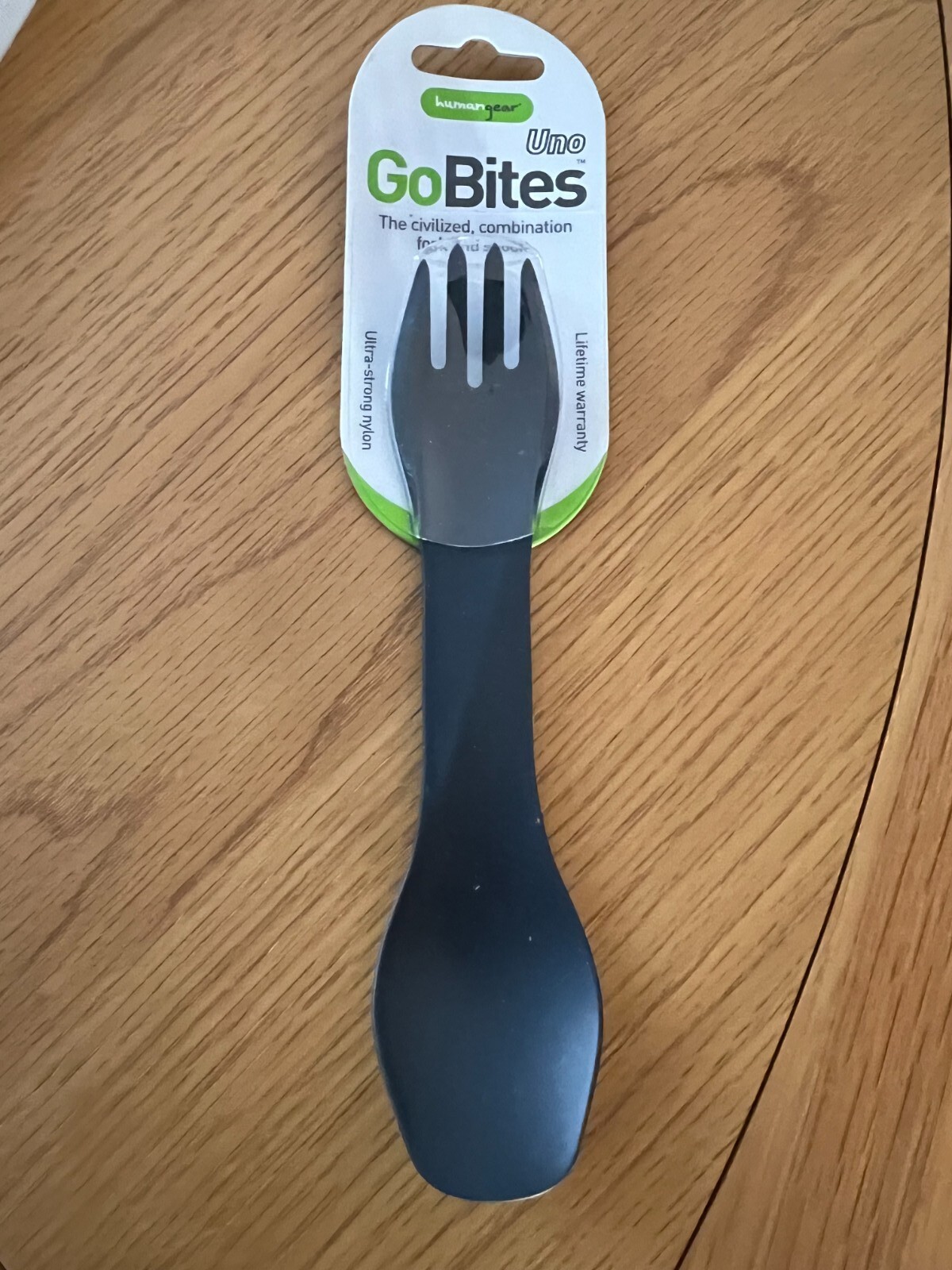 HUMANGEAR GO BITES UNO DOUBLE ENDED FORK ,SPOON, SPORK - Grey | eBay