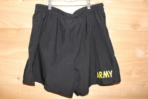 Army APFU PT Shorts Physical Fitness Uniform Black Gold Size Small. | eBay