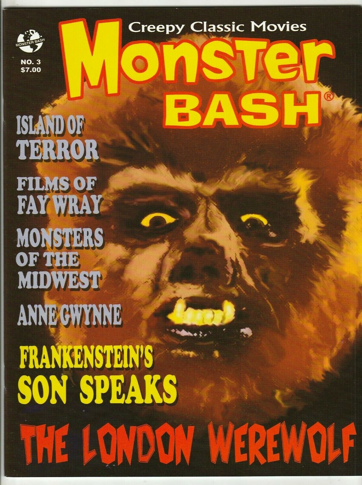 MONSTER BASH MAGAZINE #3 2005 NM 9.4 NEW UNREAD CREEPY CLASSICS ...