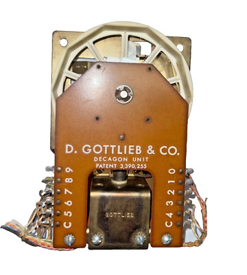 Gottlieb Decagon Pinball Score Reel | eBay