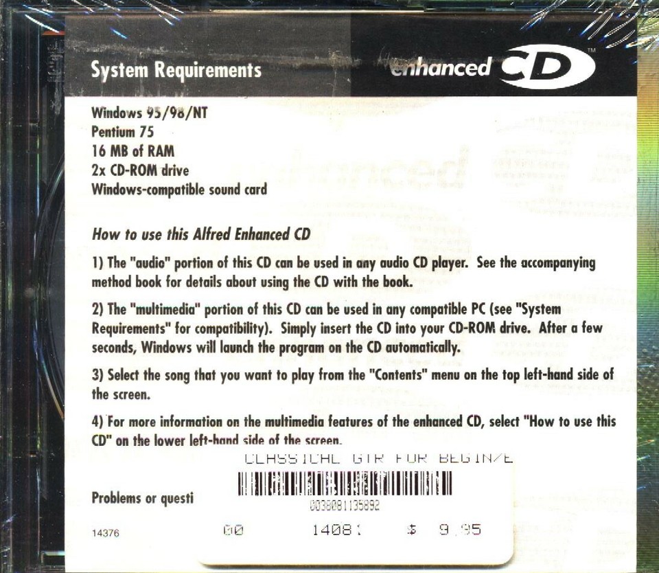 CLASSICAL GUITAR FOR BEGINNERS CD GUNOD COMPACT DISC BRAND NEW ON SALE ...