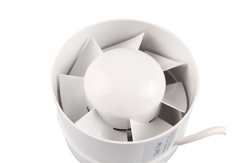 4" Inch (100mm) Inline Plastic Duct Vent Booster Fan Intake Exhaust Air ...