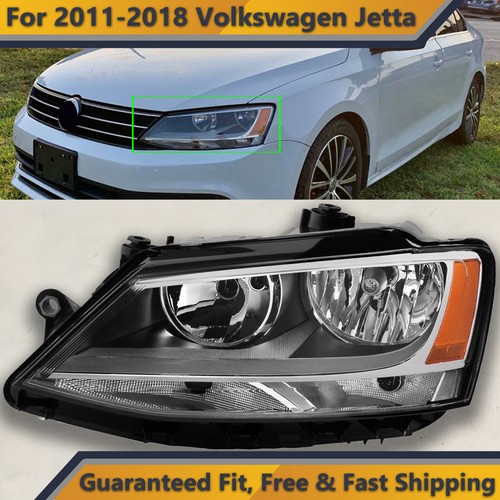 Halogen Headlight Assembly Replaces 5C7941005 for 2011 2018 VW Jetta ...