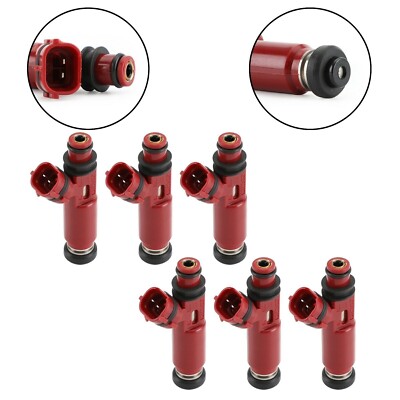 6 x FUEL INJECTORS for MITSUBISHI PAJERO NM 6G74 3.5 V6 2000-2004 ...