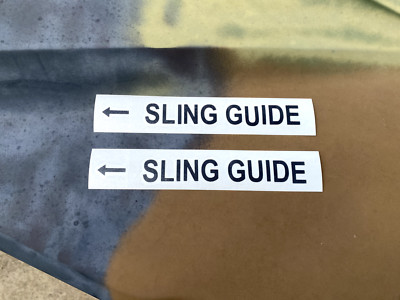 HMMWV HUMVEE EXTERIOR SLING GUIDE DECAL SET MATTE BLACK STICKERS ...