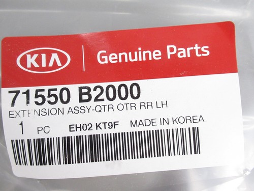 Genuine OEM Kia 71550 B2000 Driver Tail Lamp Pocket 2014-16 Soul 2015 ...