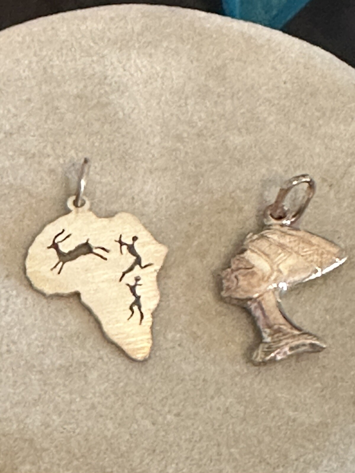 VTG LOT OF TWO AFRICAN CHARMS- Silver | eBay