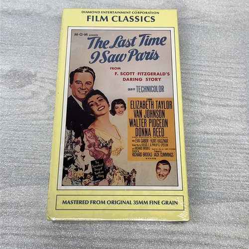 The Last Time I Saw Paris (VHS, 1991) Elizabeth Taylor Van Johnson ...