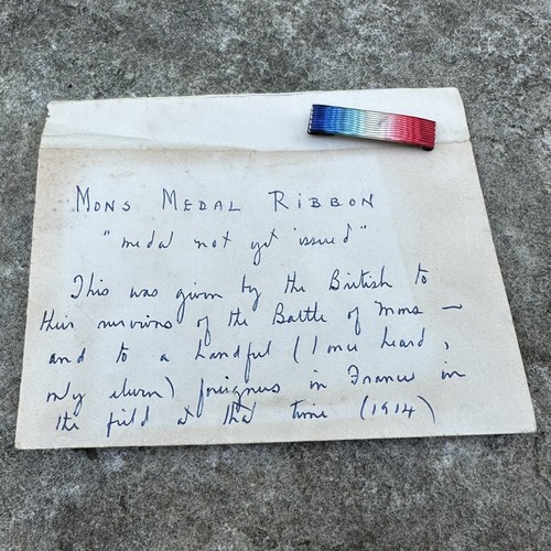 ORIGINAL WWI WW1 British 1914 Mons Star Medal Ribbon Bar Uniform Pin | eBay