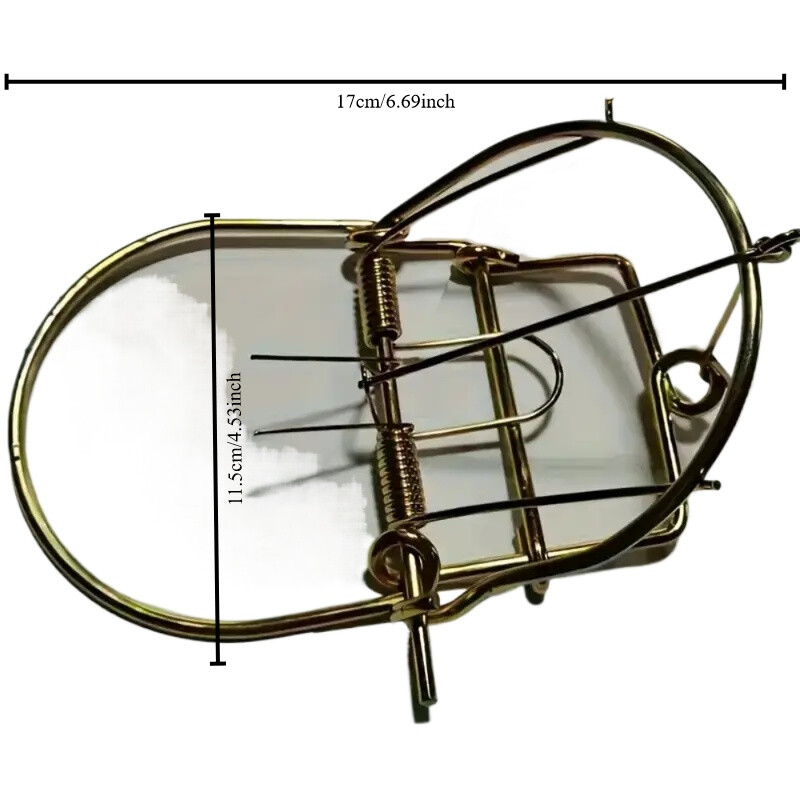 2pcs Size M Professional Rodent Traps Strong Spring Mouse Trap Snap Rat ...