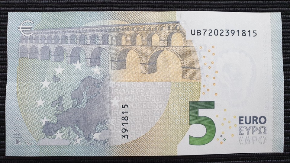 EUROPEAN UNION 5 Euro 2013 2019 P26 U France Lagarde UNC Banknote | eBay