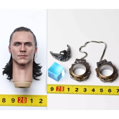 Hot Toys 1/6 MMS579 Avengers Endgame Loki Head Sculpture Handcuffs ...