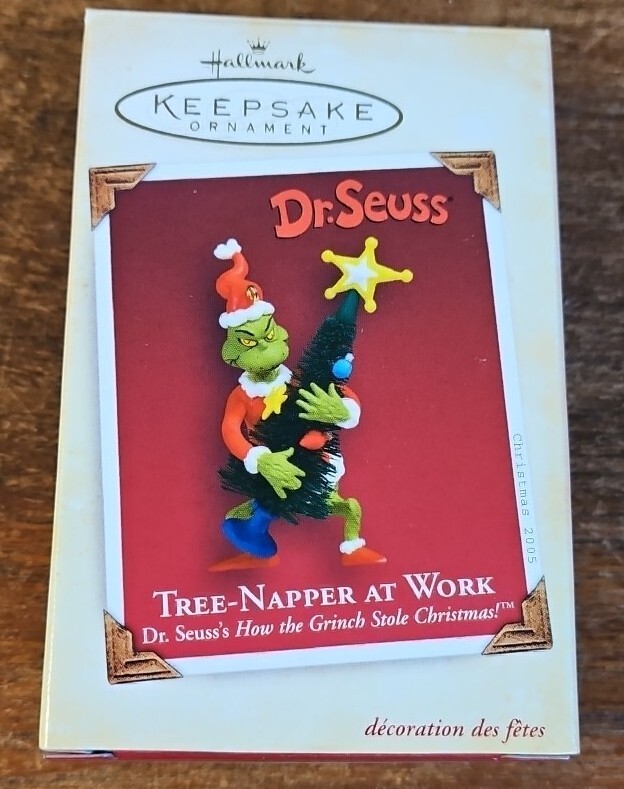 Hallmark 2005 Tree Napper at Work Grinch Keepsake Ornament Dr Seuss ...