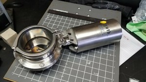 Guth Ventiltechnik Butterfly Valve W/ Spring Loaded Actuator, Stainless ...