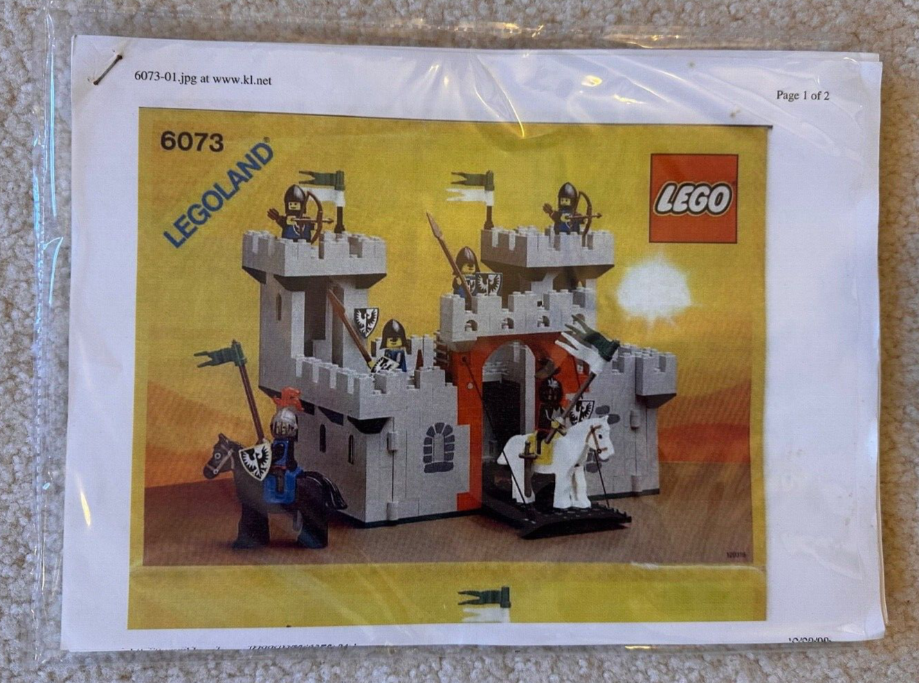 Vintage LEGO Castle Set 6073 - Knight's Castle; 99% complete | eBay