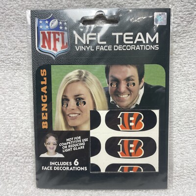 Cincinnati Bengals Vinyl Face Decorations #I | eBay