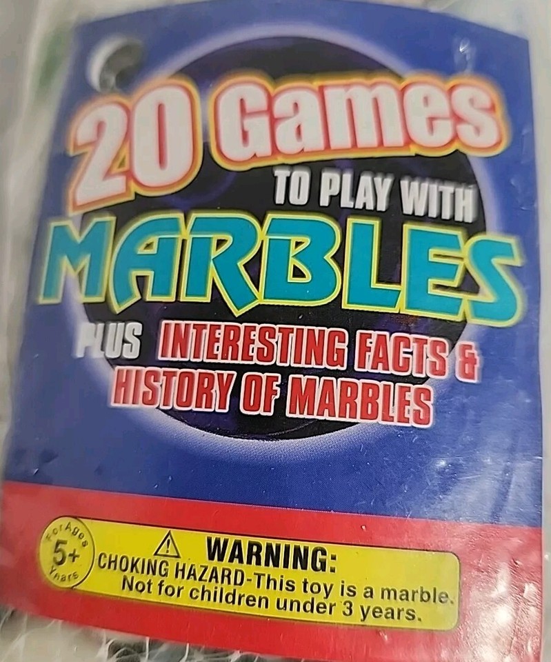 Champion Marbles Includes 75 Marbles Shooters 20 Games Plus Interesting ...
