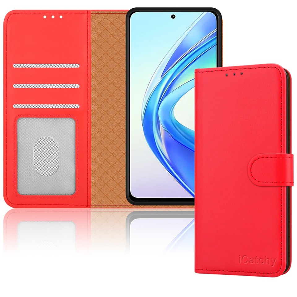 Case for Honor 90 Smart / Honor X7B Leather Wallet Flip RFID Shockproof ...